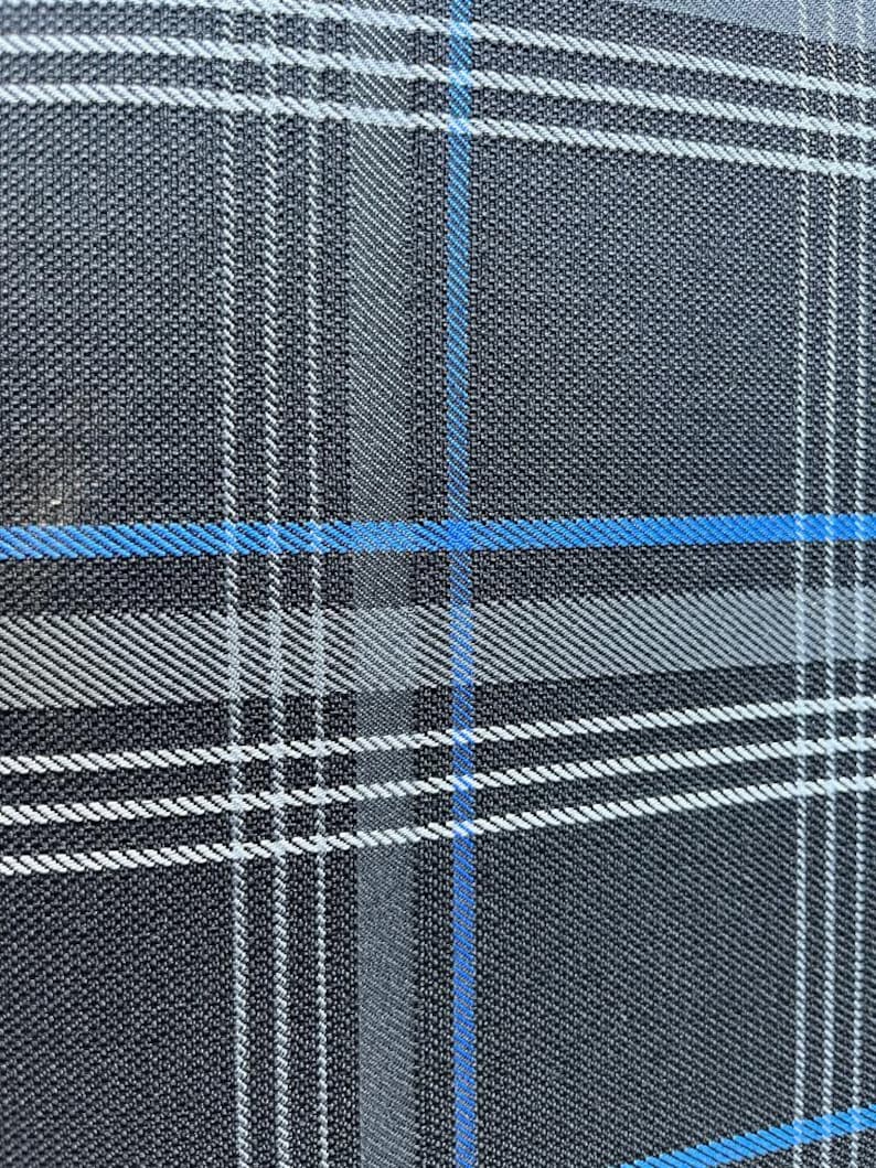 Blue Plaid Upholstery Fabric: VW Golf GTI, Pre-laminated - Etsy