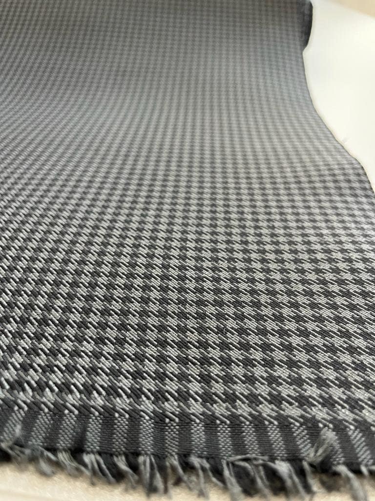 PORSCHE "pepita" Seating Fabric Car Upholstery BLACK/GRAY (1963 to 1973 ...