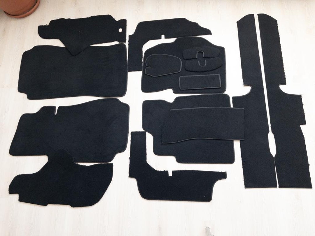 Floor Carpet Set Loop for Mercedes W123 Sedan Velour Floormat 15 Pieces ...