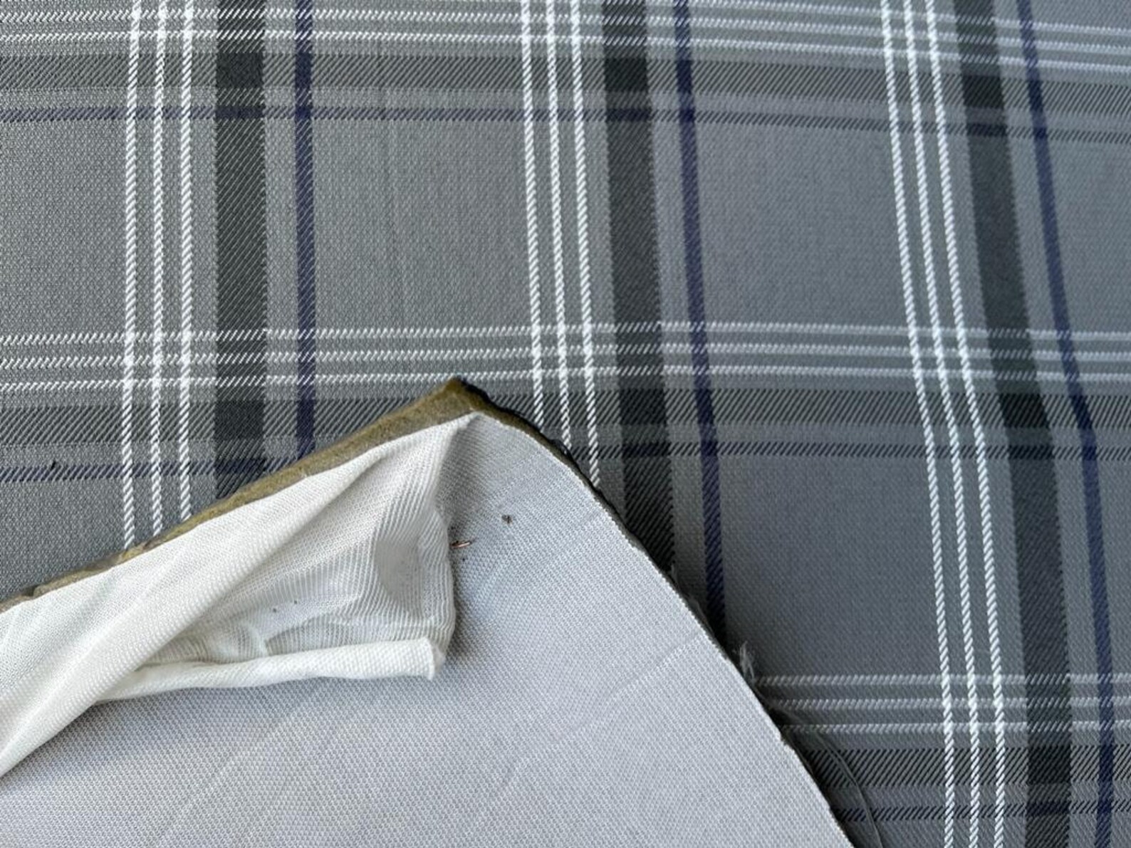 VW Golf GTI Seat Cloth Fabric: Gray Blue Plaid Upholstery - Etsy