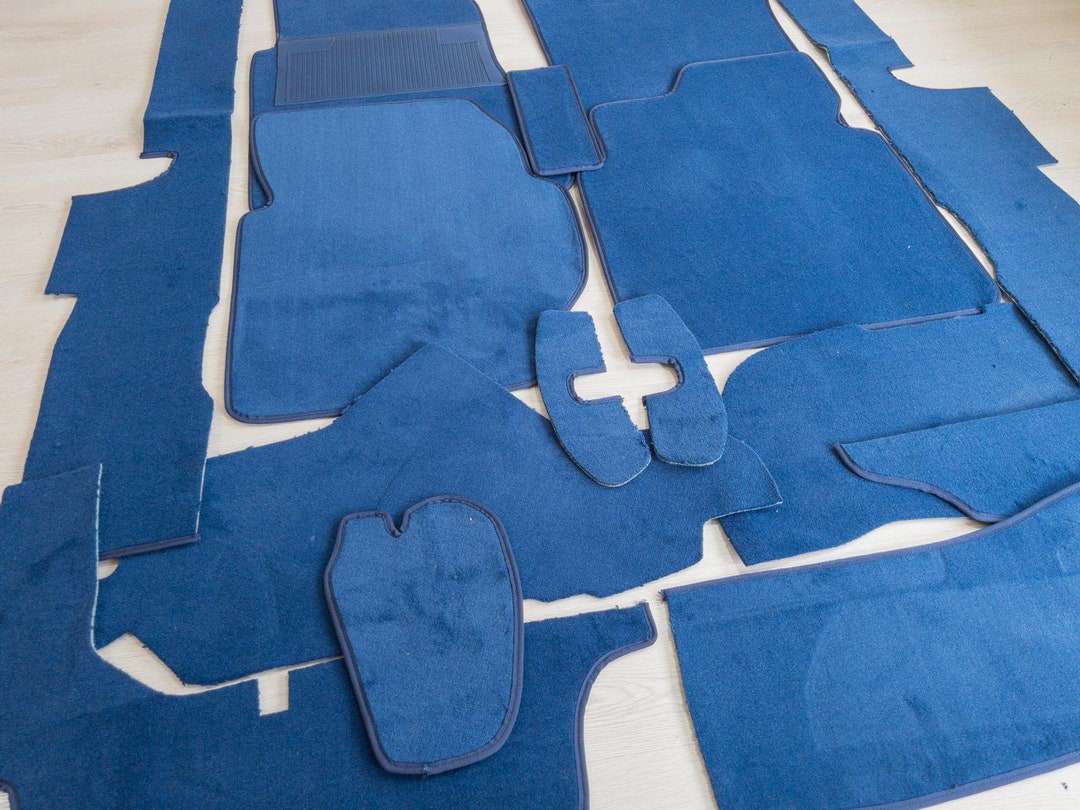 Floor Carpet Set Loop for Mercedes W123 Sedan Velour Floormat 15 Pieces ...