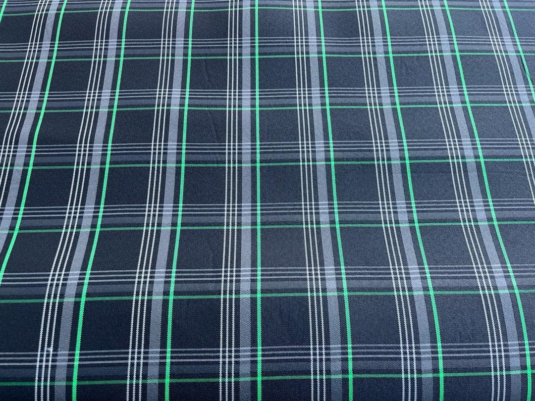 VW Golf GTI MK7 Green Plaid Upholstery Fabric - per Meter - Etsy