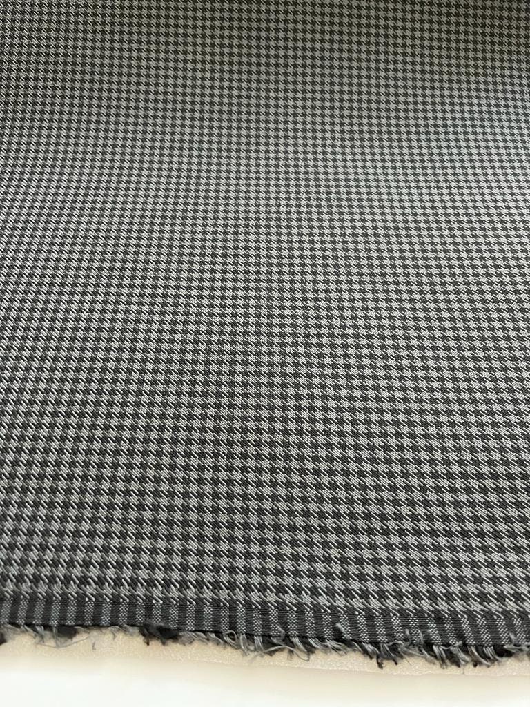 PORSCHE "pepita" Seating Fabric Car Upholstery BLACK/GRAY (1963 to 1973 ...