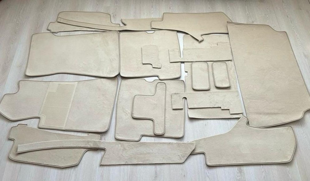 R107 Mercedes Carpet Kit for 380SL 450SL 500LS 560SL LOOP RED Kit 18 ...