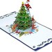 Santa Claus Decorating Christmas Tree 3D Pop up Card.a Delightful ...