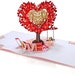Love Birds in Love Tree Pop up 3D Card. Romantic Valentines - Etsy