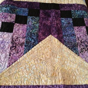 Purple Star Burst Quilt - Etsy