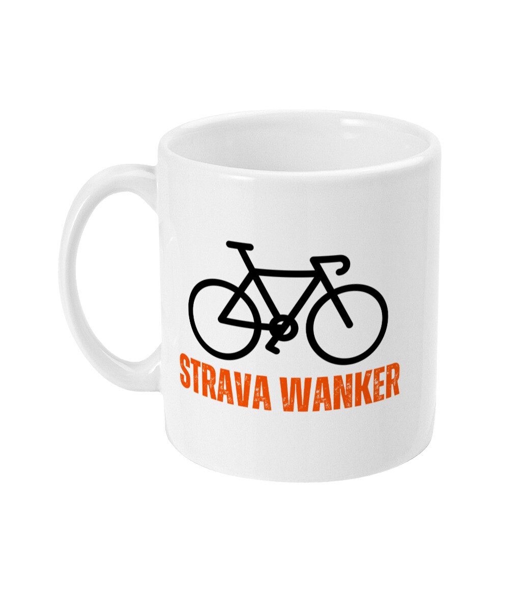 Strava Wanker Mug Cyclist Humor Coffee Mug Funny Gift for Bike Riders ...