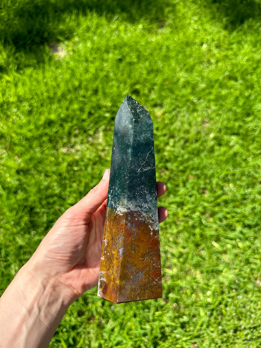 Green Jasper Tower - Etsy