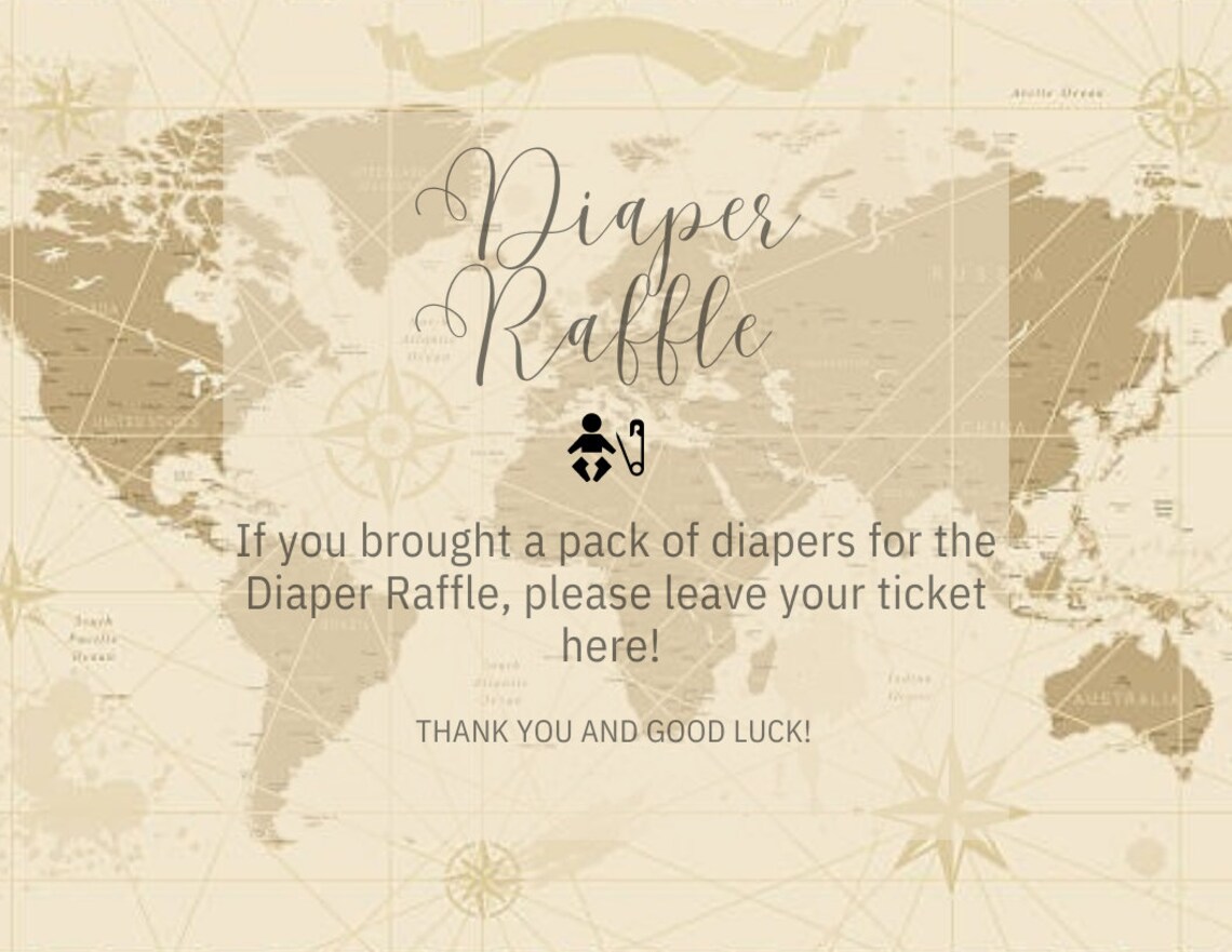 World Map Baby Shower Signs Bundle Decor - Etsy