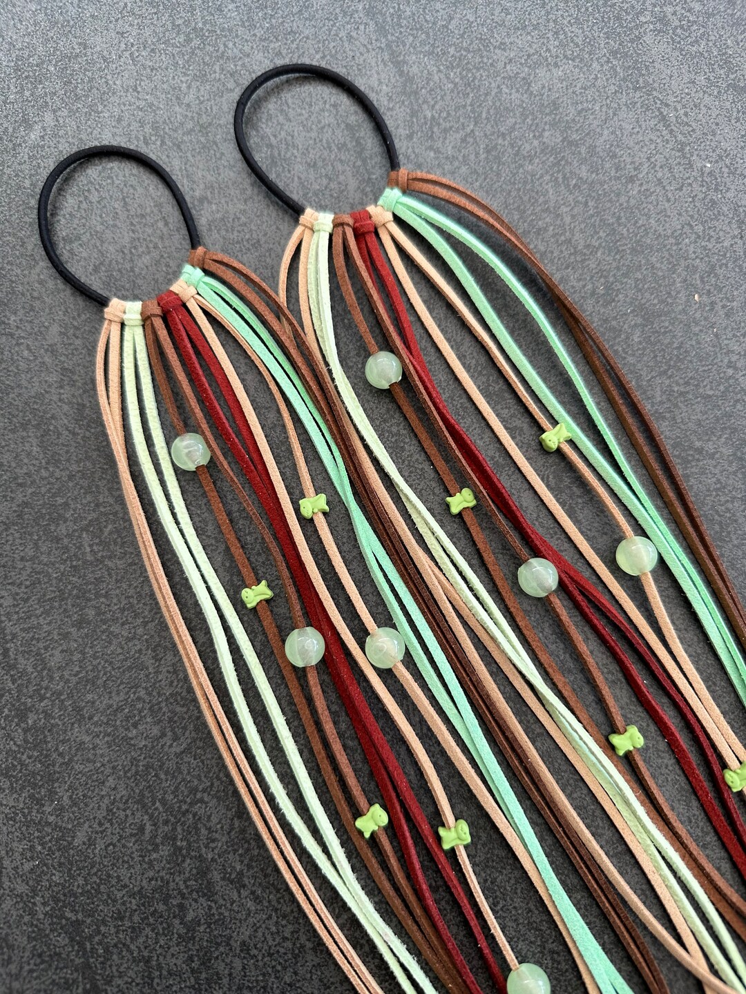 Handlebar Fringes Dino Fringes Colorful Leather Straps for Handlebars ...