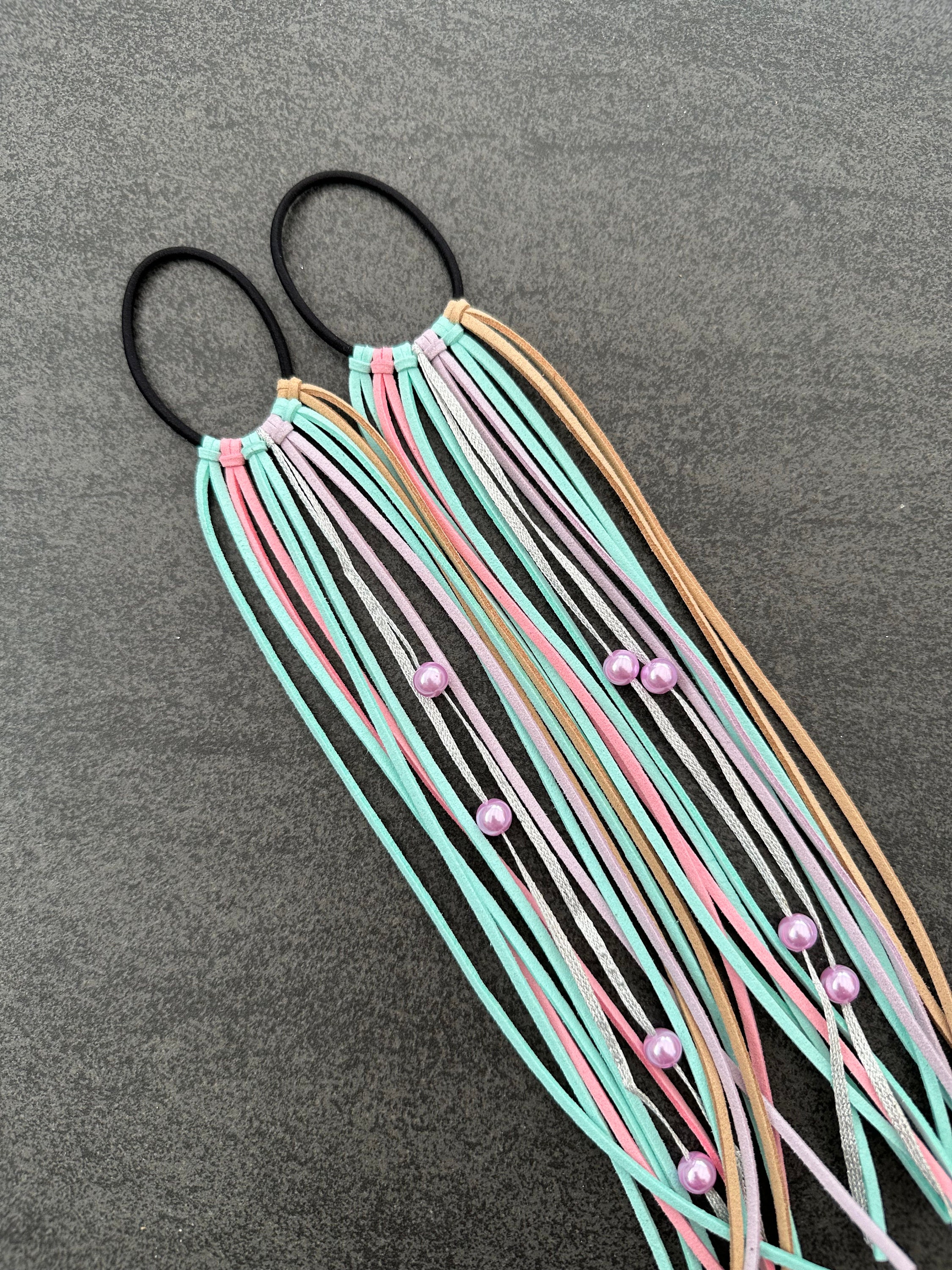 Handlebar Fringes Dino Fringes Colorful Leather Straps for Handlebars ...