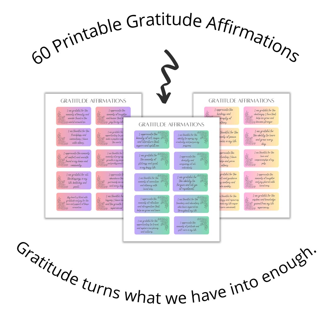 Gratitude Affiirmations | Grateful Affirmations | Morning Gratitude ...