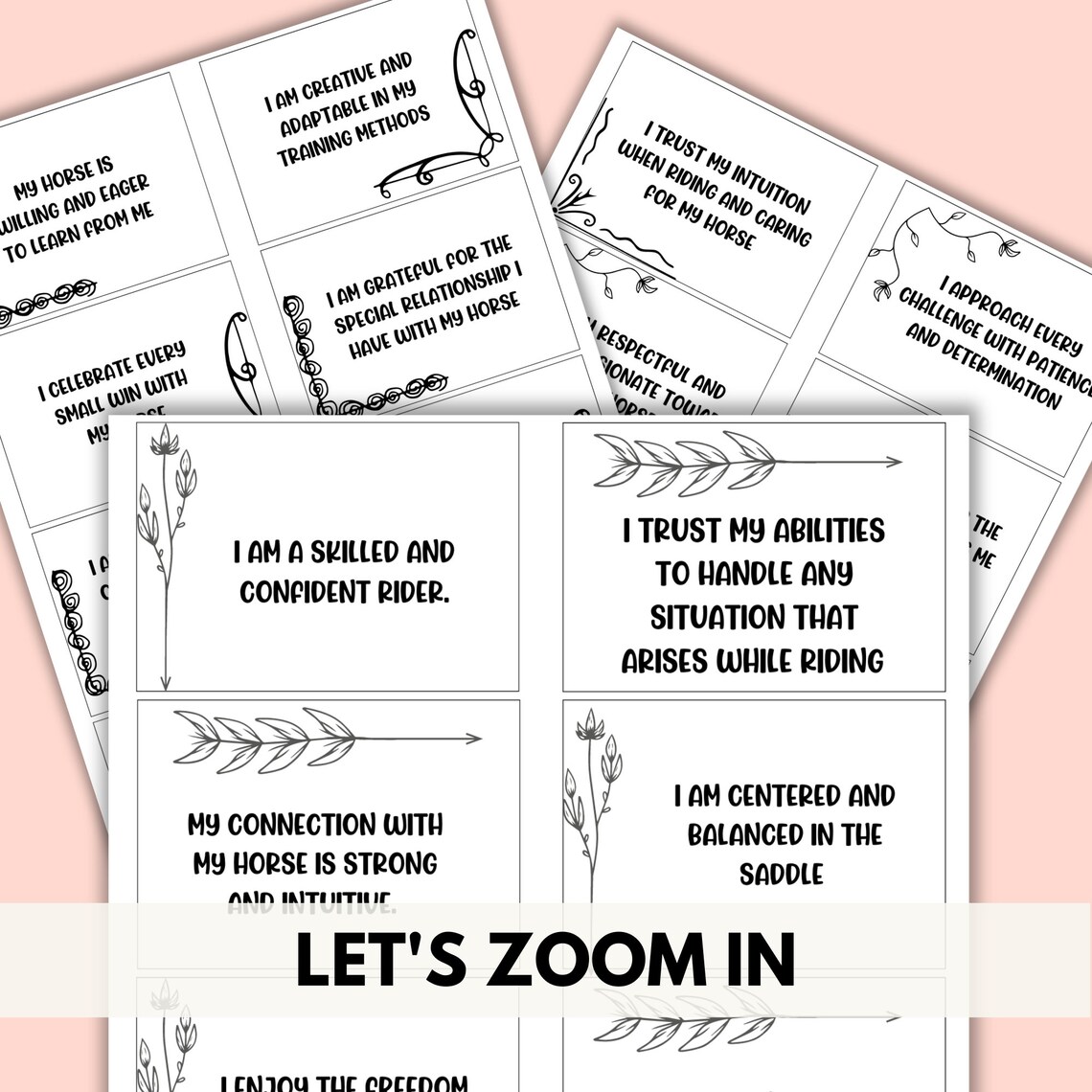 Positive Affirmations for Equestrians, Daily Affirmations for Horse ...