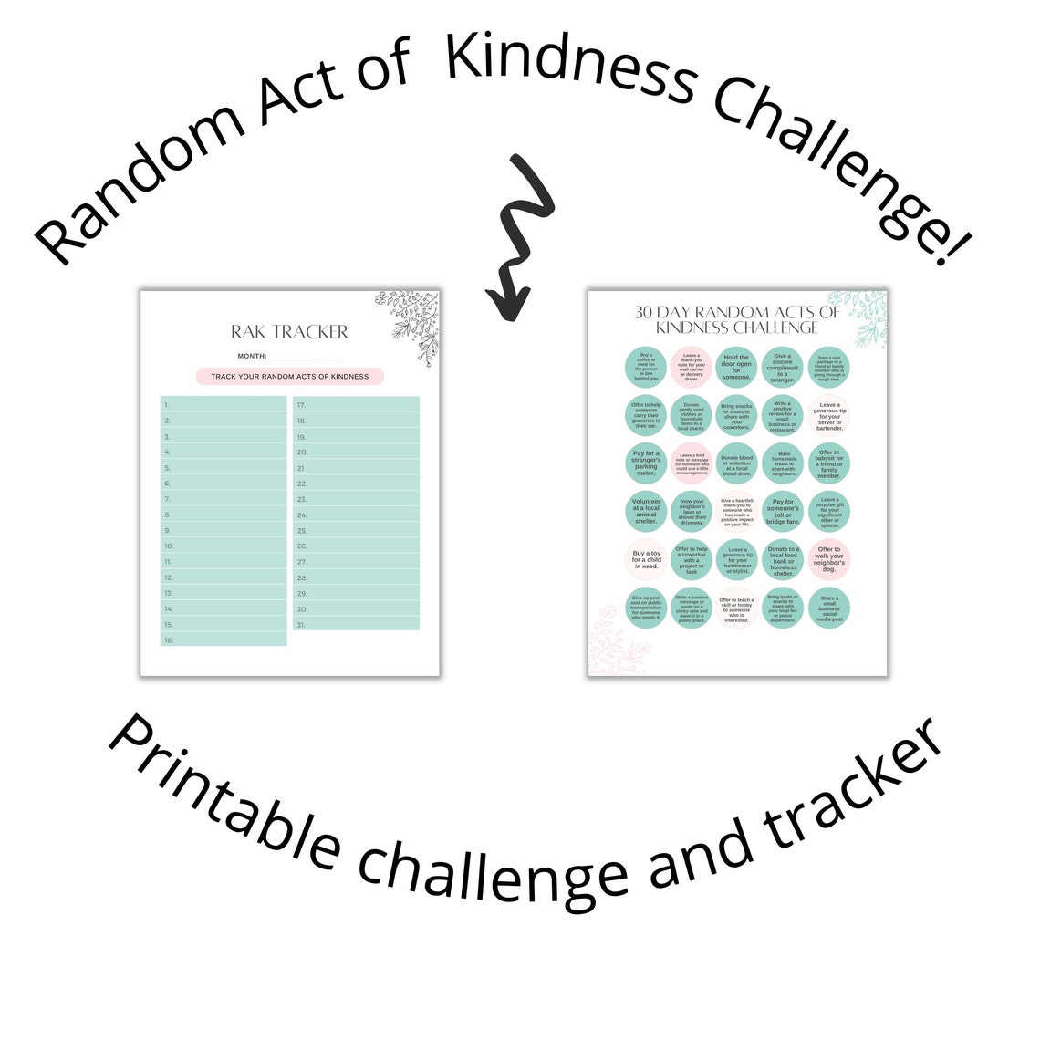 30 Random Acts of Kindness Challenge | Acts of Kindness | 30 Days of ...