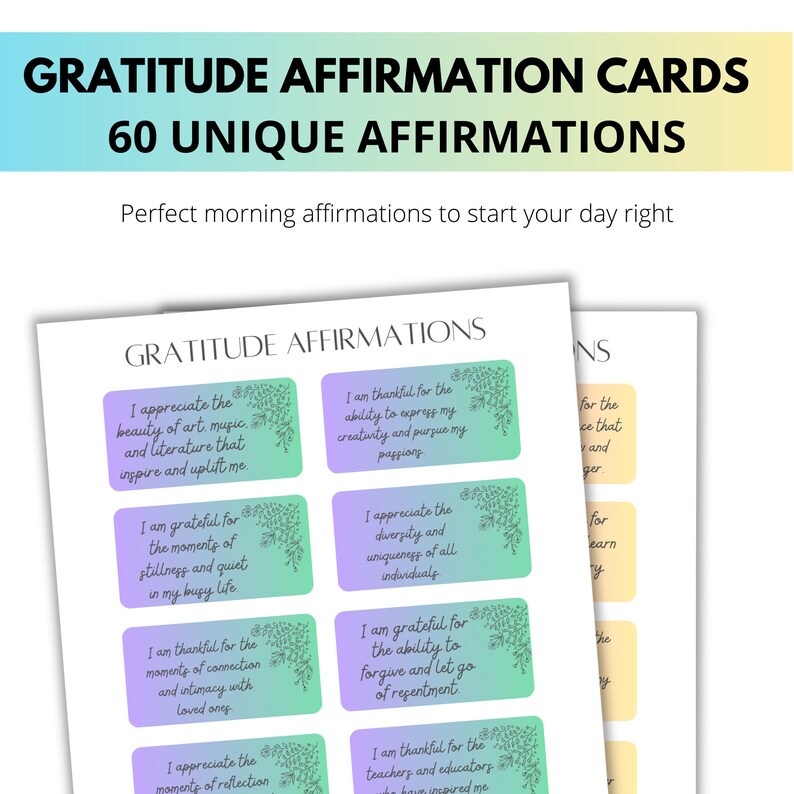 Gratitude Affiirmations | Grateful Affirmations | Morning Gratitude ...