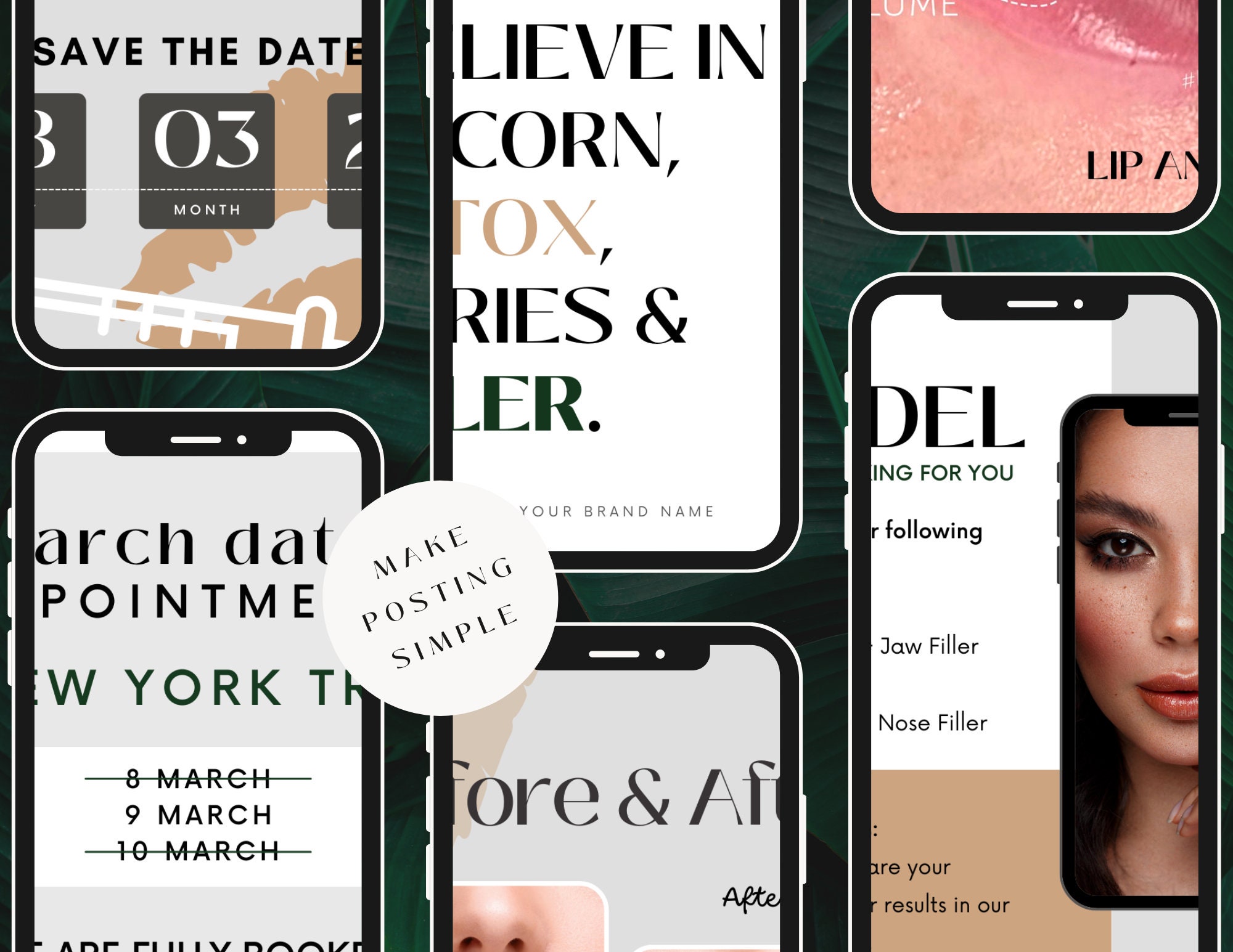 Digital Download: Instagram Templates Botox Filler Injectables - Etsy