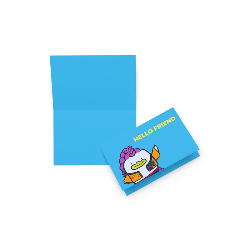 HELLO FRIEND Rumi Duck Greeting Card (kpop Demon Hunters) - Etsy