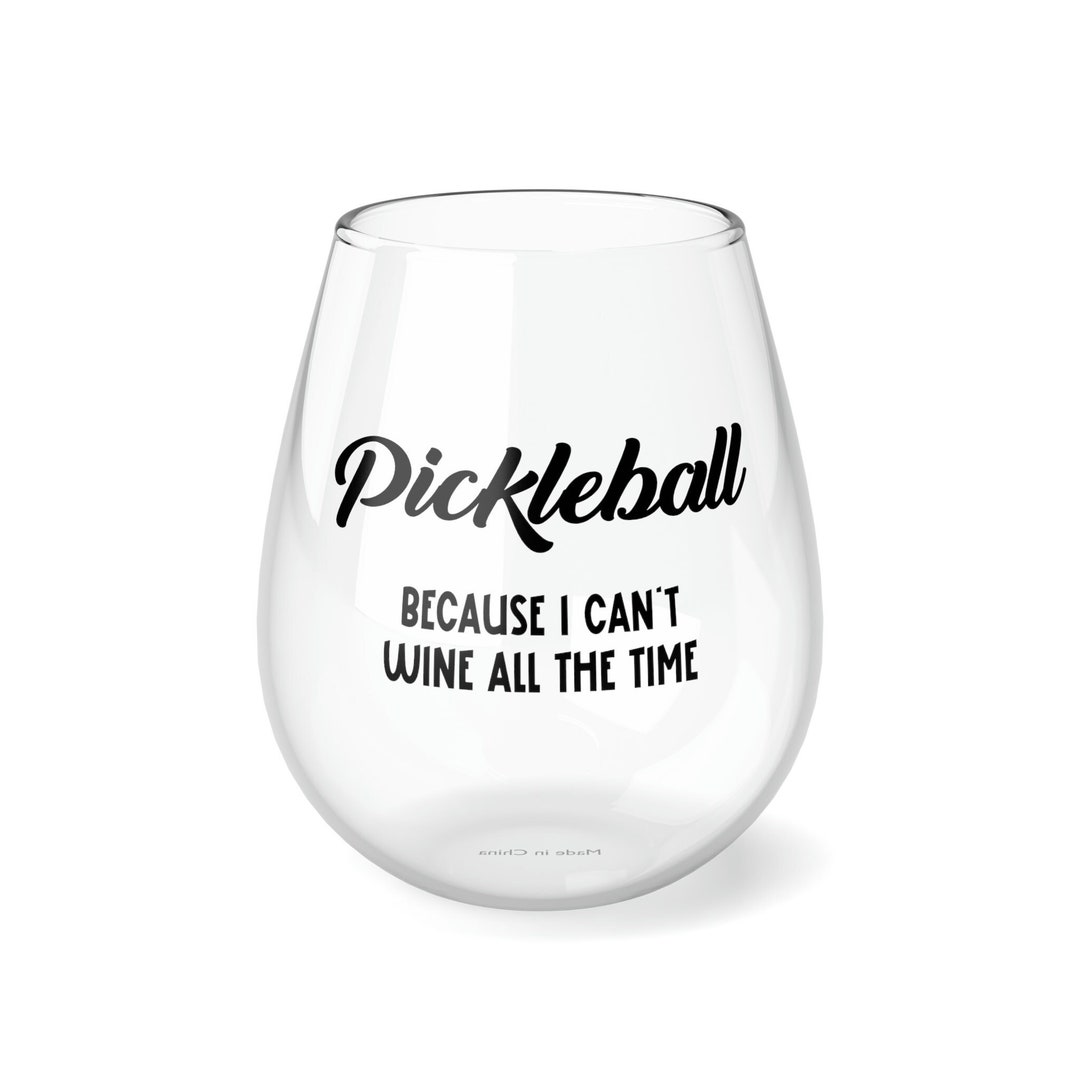 Funny Pickleball Wine Glass, Cute Pickleball Tumbler Gift, Pickleball ...