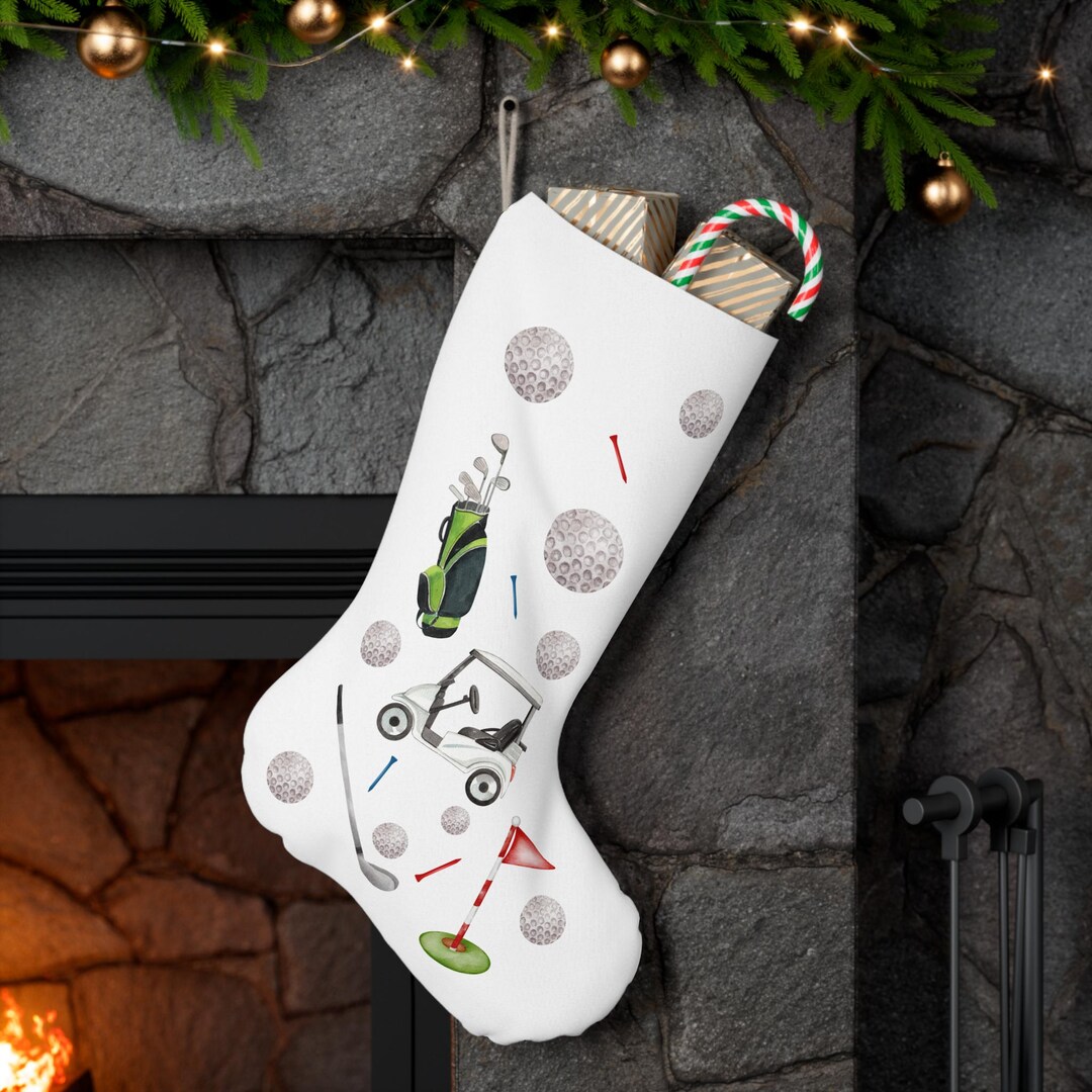 Golf Stocking, Golfer Gift, Christmas Stocking for Golf Lovers, Golf ...