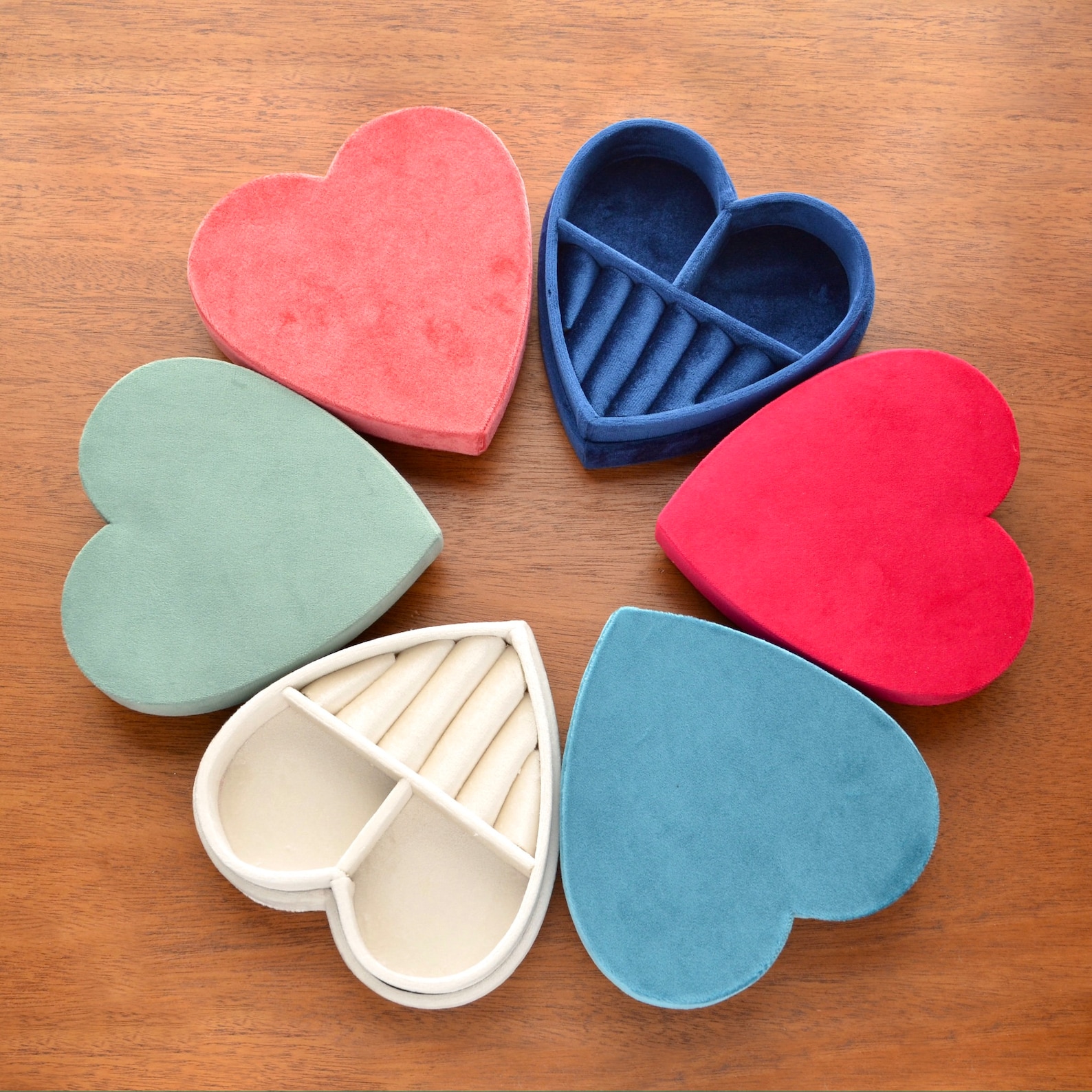 Heart-shaped Velvet Jewelry Travel Case - Etsy