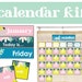 Editable Classroom Calendar Kit With Modern Tropical Jungle - Etsy