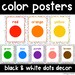 Editable Classroom Color Posters With Black & White Boho Dalmatian Dots ...