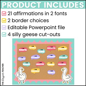 Editable Classroom Positive Affirmation Station Mirror Display Bulletin ...