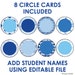 Blue Watercolor Door Decor and Bulletin Board Calming Classroom Decor ...