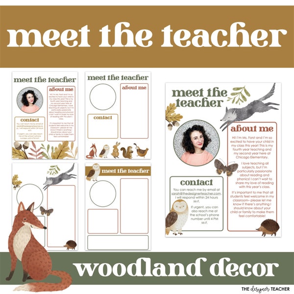 Meet the Teacher Template - Etsy