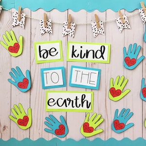 April Bulletin Board Kit & Earth Day Craft - Etsy UK