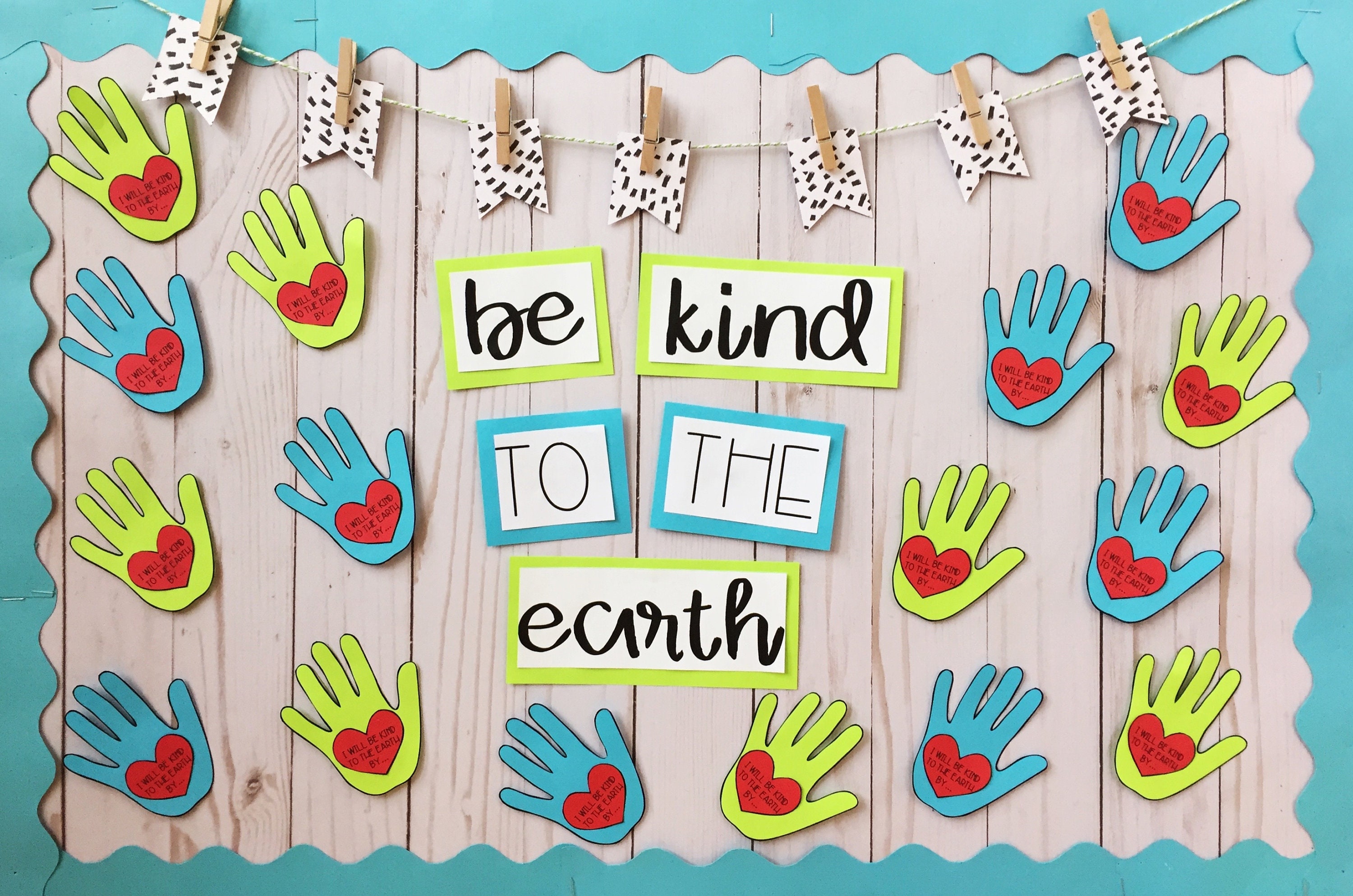 April Spring Classroom Bulletin Board Kit & Earth Day Craft Activity - Etsy
