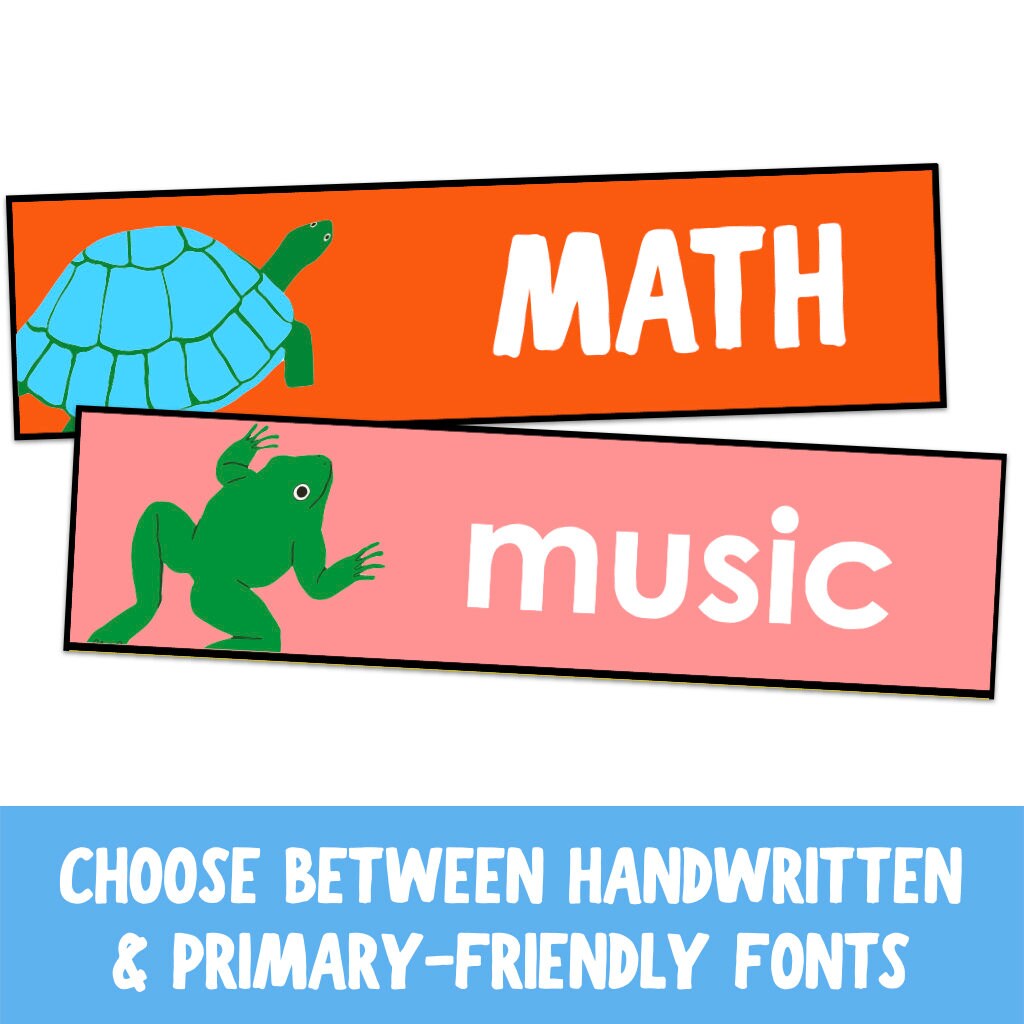 Editable Schedule Cards With Bright Garden Theme Classroom Decor - Etsy