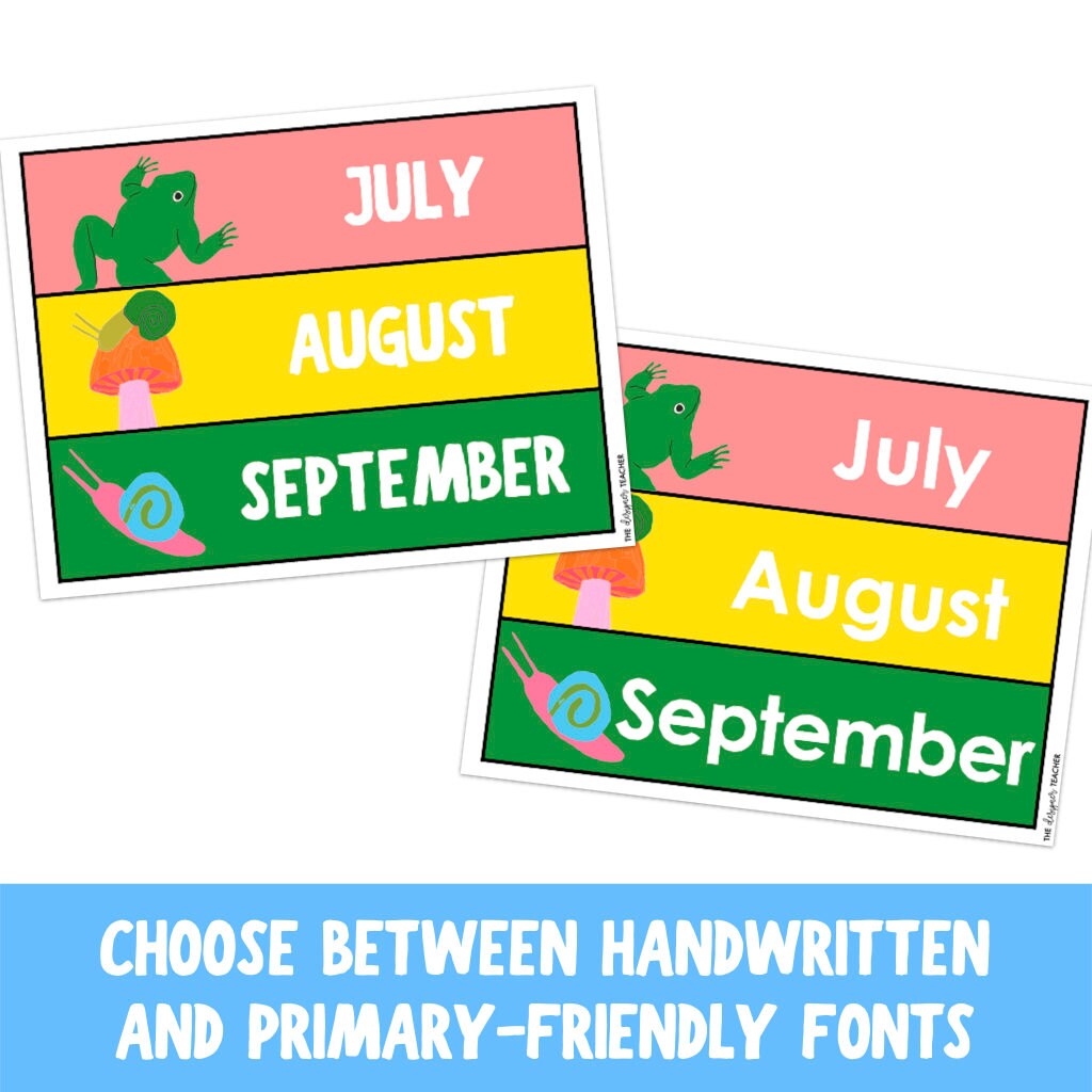 Editable Classroom Calendar Kit | Bright Garden Flower Theme Pocket ...