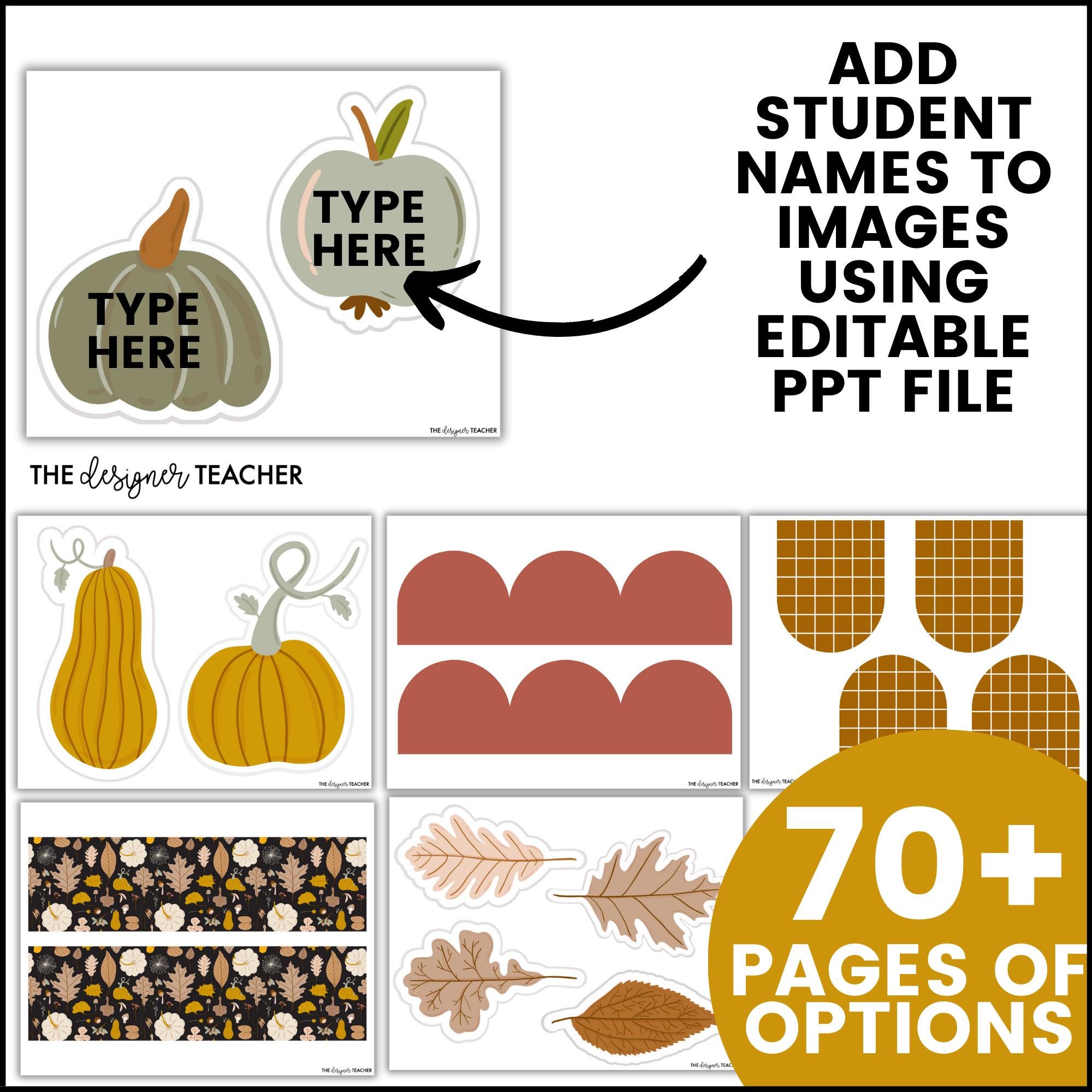 Fall Autumn September October November Bulletin Board Kit Ideas ...