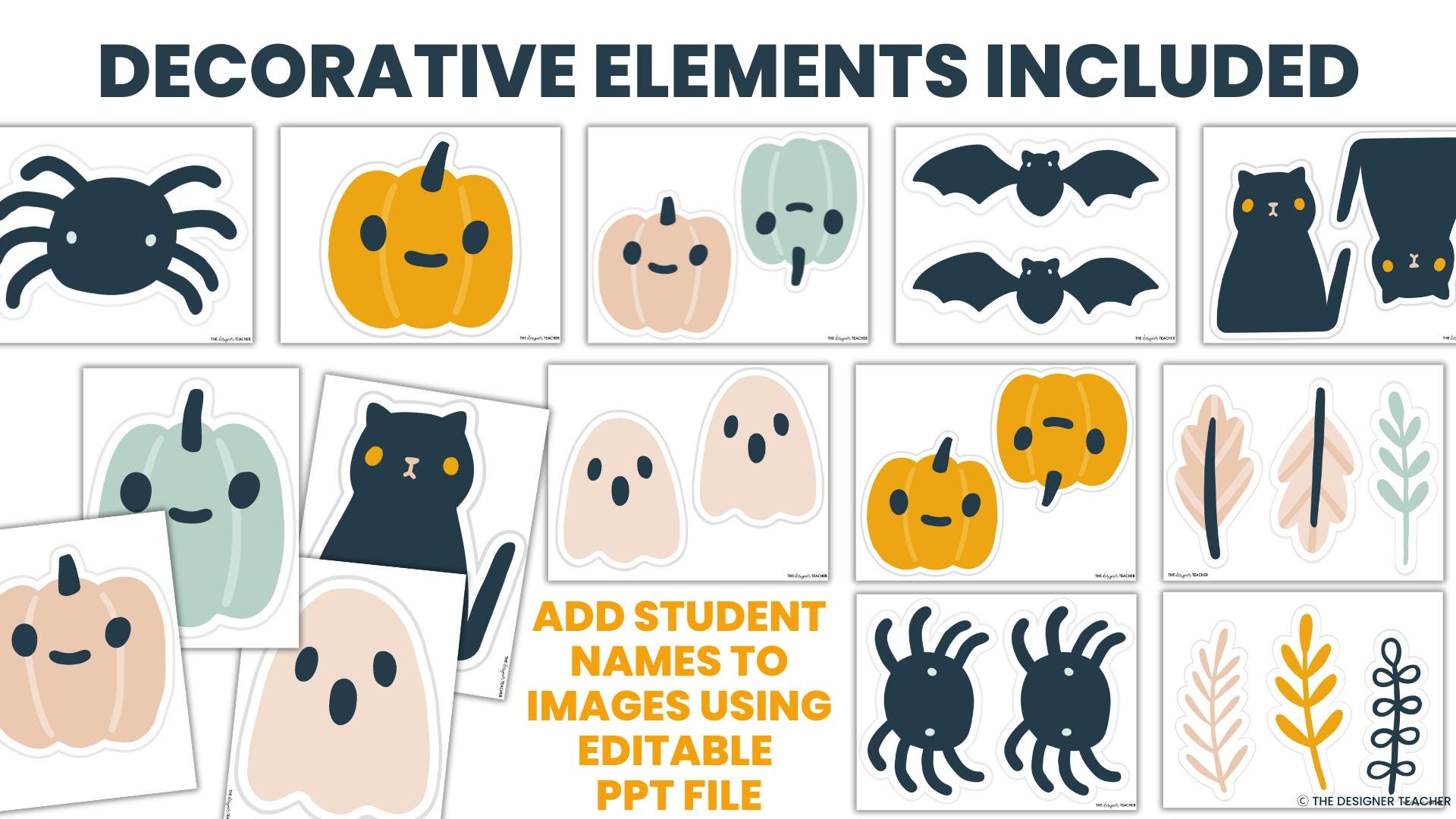 Halloween Fall October Bulletin Board Kit Ghost Pumpkin Hocus Pocus Fun ...