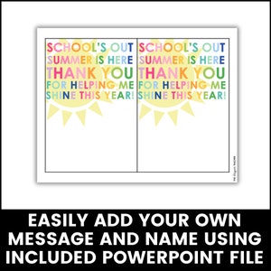 End of the Year Teacher Gift Card Holder • School Teacher Thank You ...