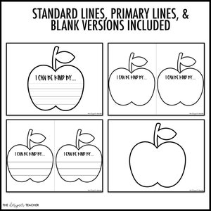 Kindness Bulletin Board and Apple Craft Door Decor • Fall September ...