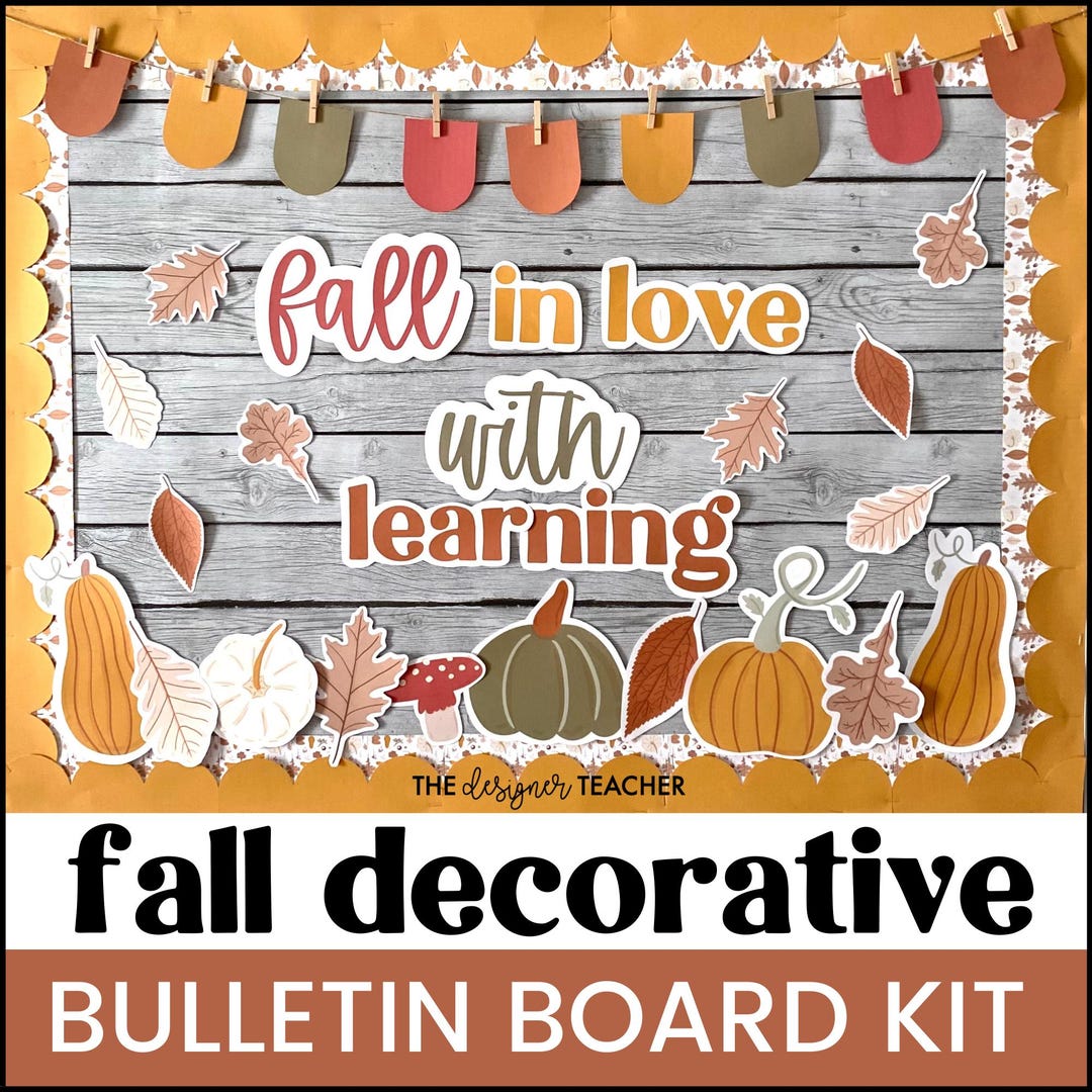 Fall Autumn September October November Bulletin Board Kit Ideas ...