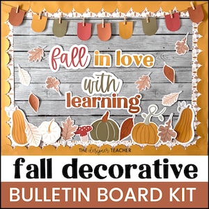 Fall Autumn September October November Bulletin Board Kit Ideas ...
