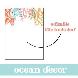 Number Posters 1-20 With Ten Frames in Ocean Theme Under the Sea - Etsy