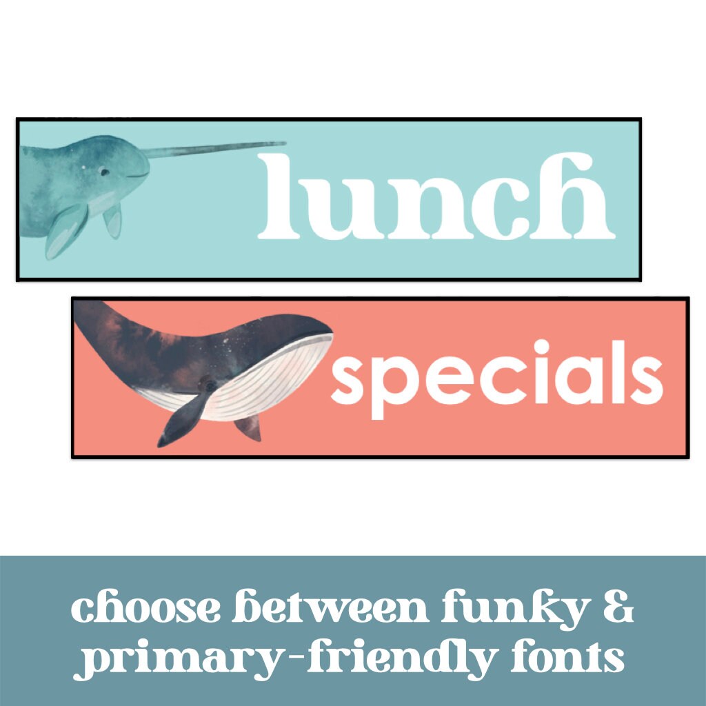 Editable Schedule Cards With Ocean Theme Under the Sea - Etsy