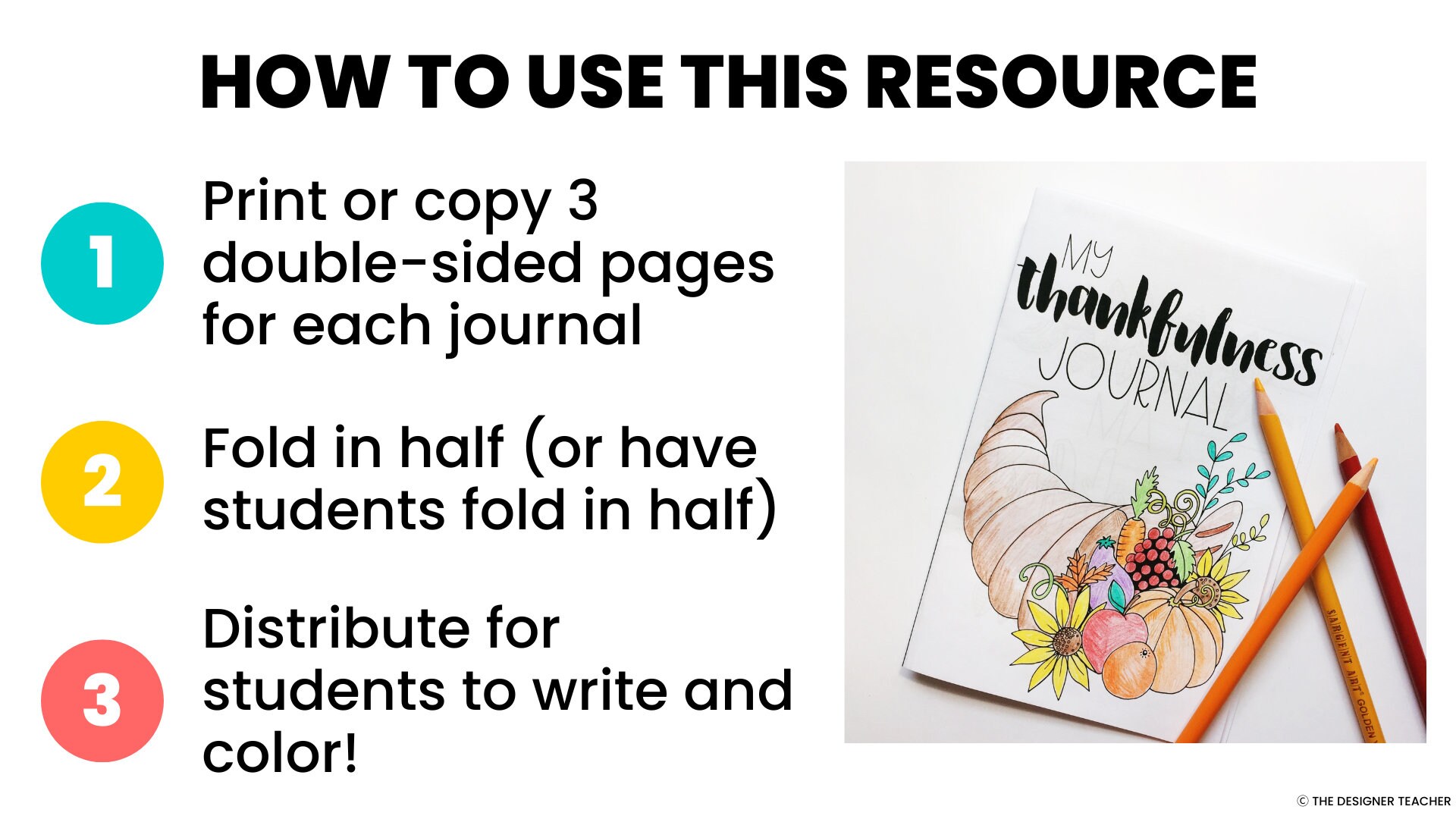 Thankfulness Coloring and Writing Reflection Journal Thanksgiving ...