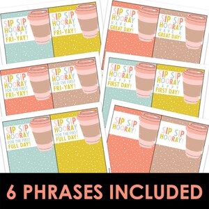 Coffee Shop Gift Card Holder • Sip Sip Hooray Thank You Gift for ...