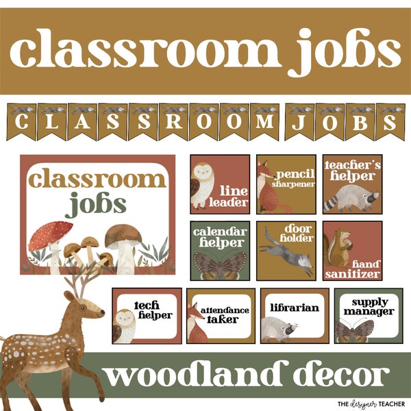Woodland Classroom - Etsy