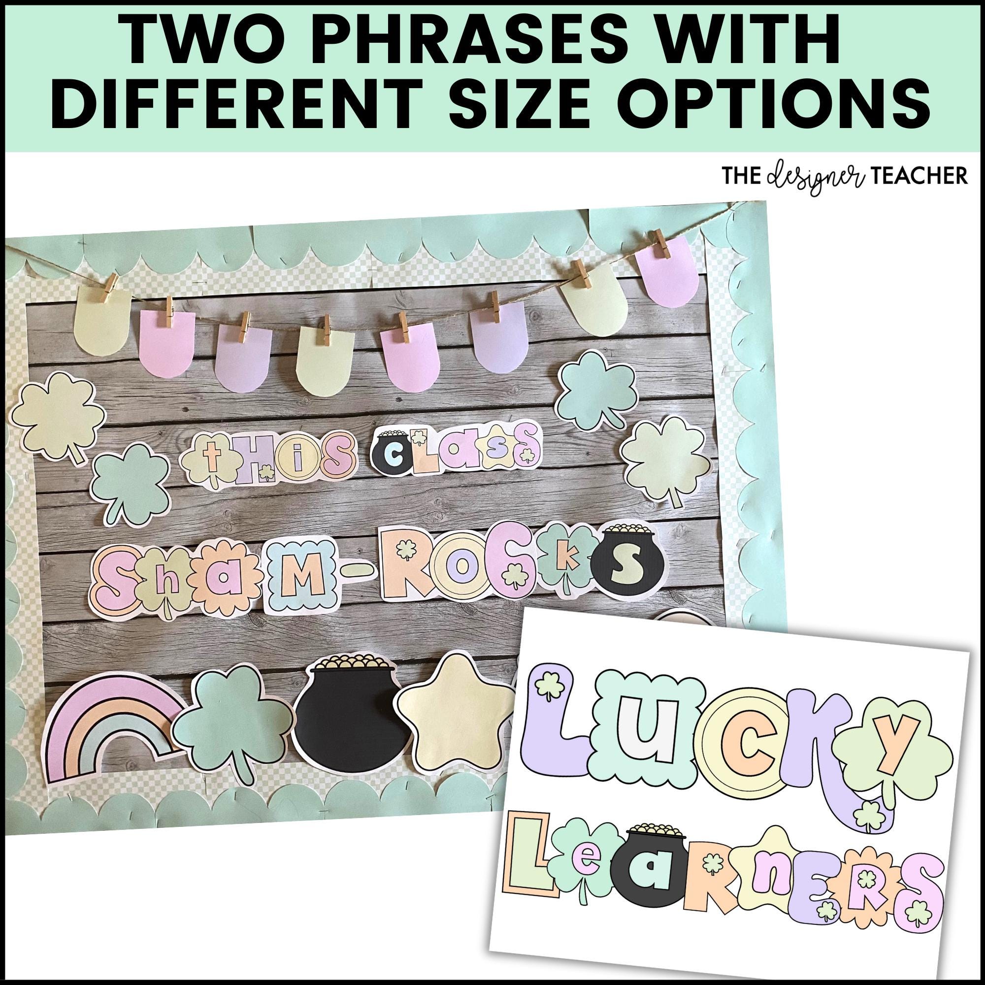 St. Patrick's March Spring Bulletin Board Kit Classroom Door Decor ...