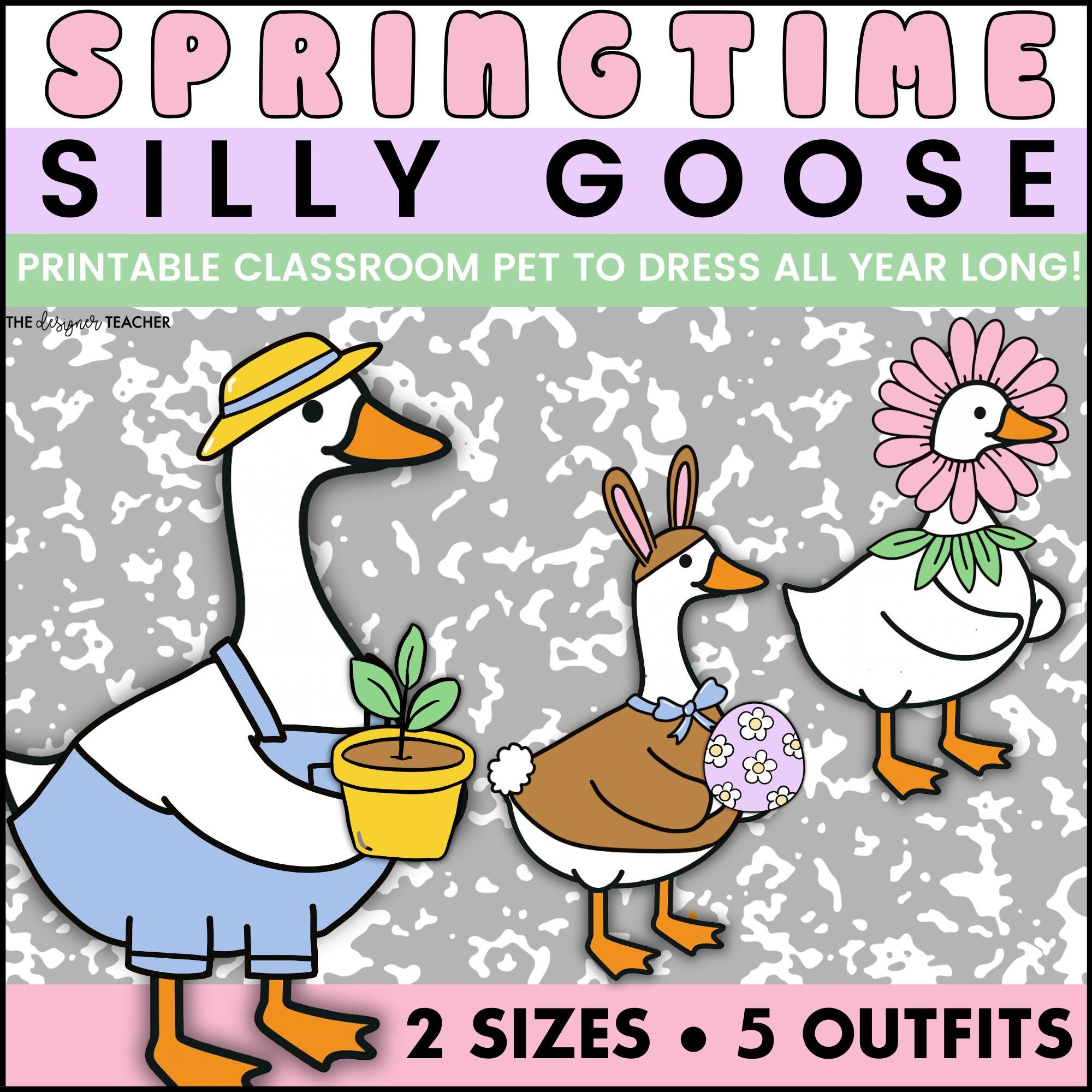 Spring Classroom Silly Porch Goose Pet: March April May Easter ...
