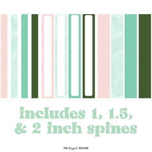 Plant Theme Editable Binder Covers & Spines for Teachers | Printable ...