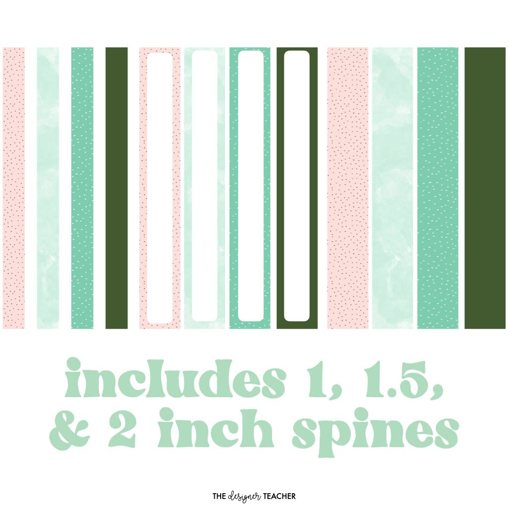 Plant Theme Editable Binder Covers & Spines for Teachers | Printable ...