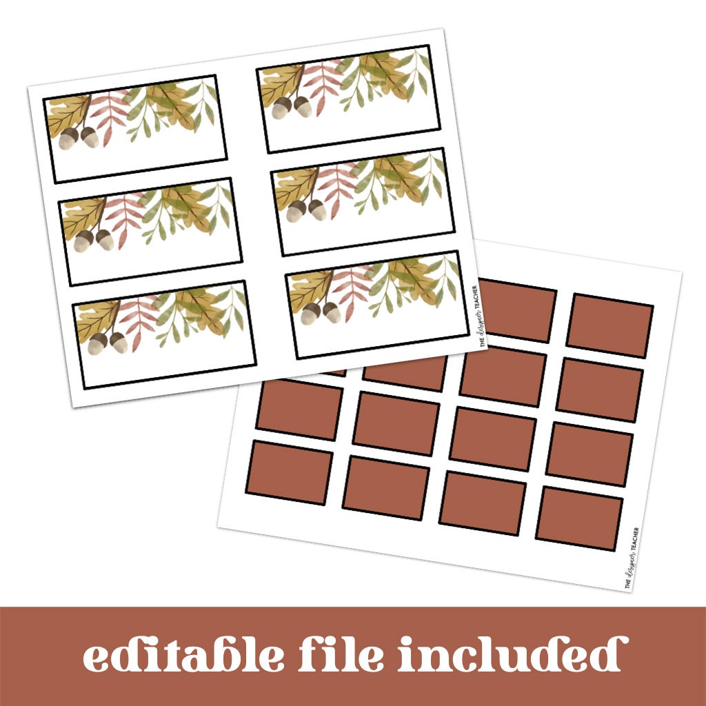Editable Teacher Toolbox Labels With Boho Woodland Theme | Forest ...